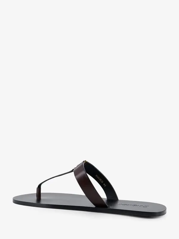 Saint Laurent Babylone Leather Sandals - Multicolor