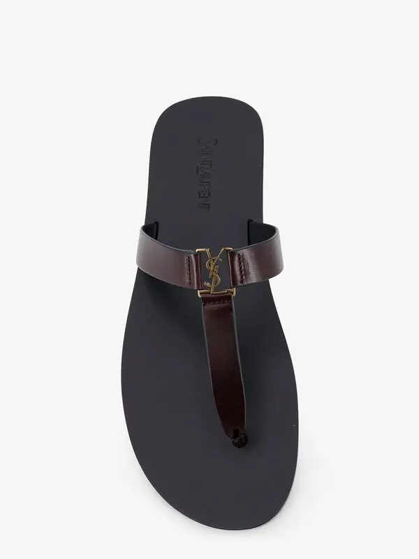Saint Laurent Babylone Leather Sandals - Multicolor
