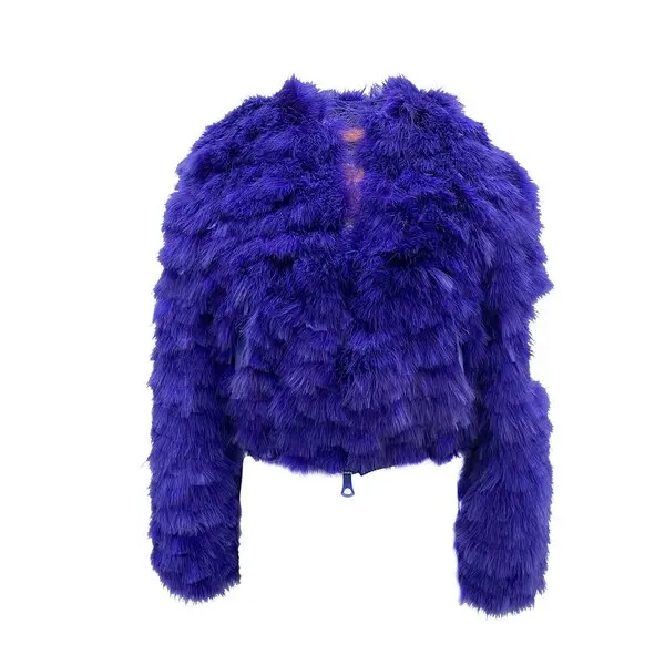 Dsquared2 Feathers Bomber Jacket - Blue