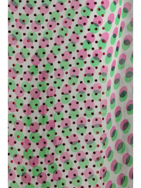 Dries Van Noten Polka-dot Cape Dress