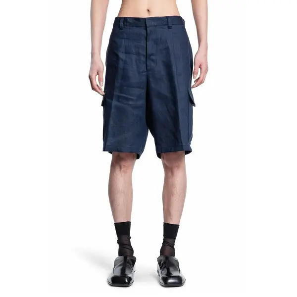Prada Linen Bermuda Shorts