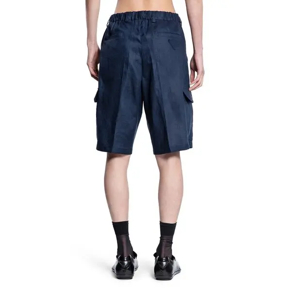 Prada Linen Bermuda Shorts