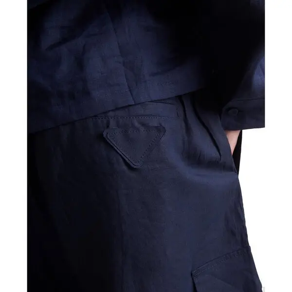 Prada Linen Bermuda Shorts