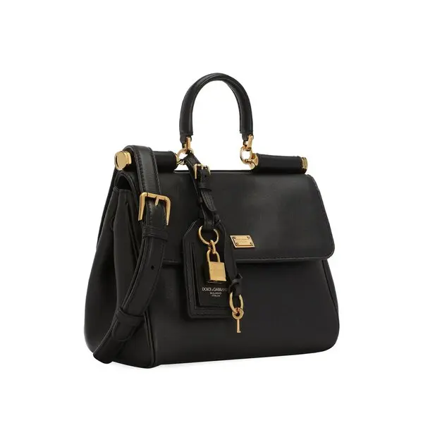 Dolce & Gabbana Calfskin Tote Bag With Gold-tone Hardware