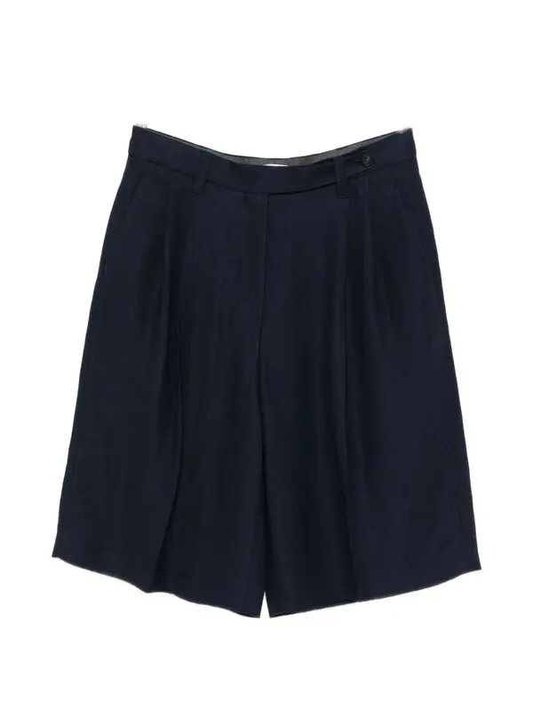 Brunello Cucinelli Linen Blend Bermuda Shorts - Multicolor