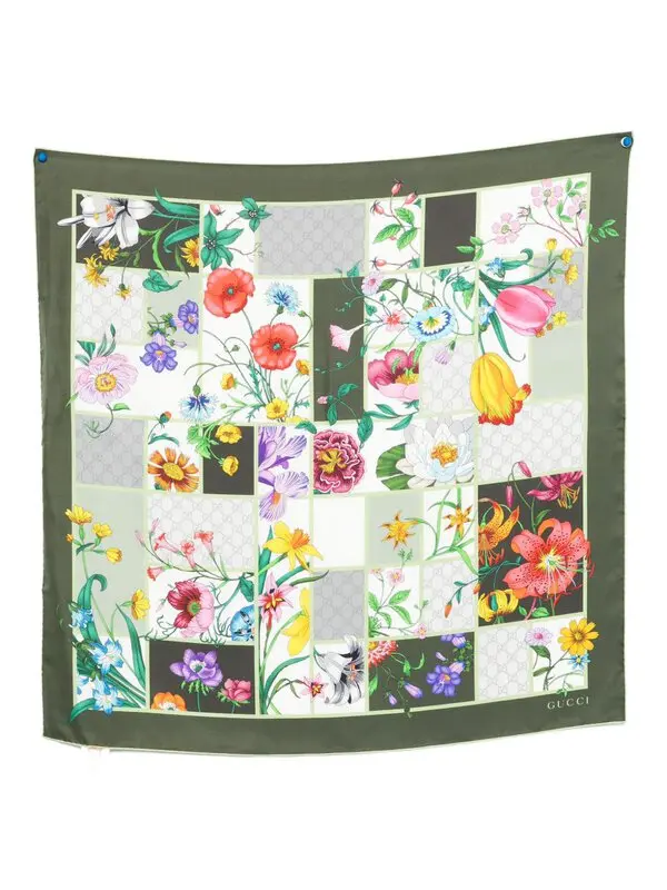 Gucci Printed Silk Foulard - Multicolor