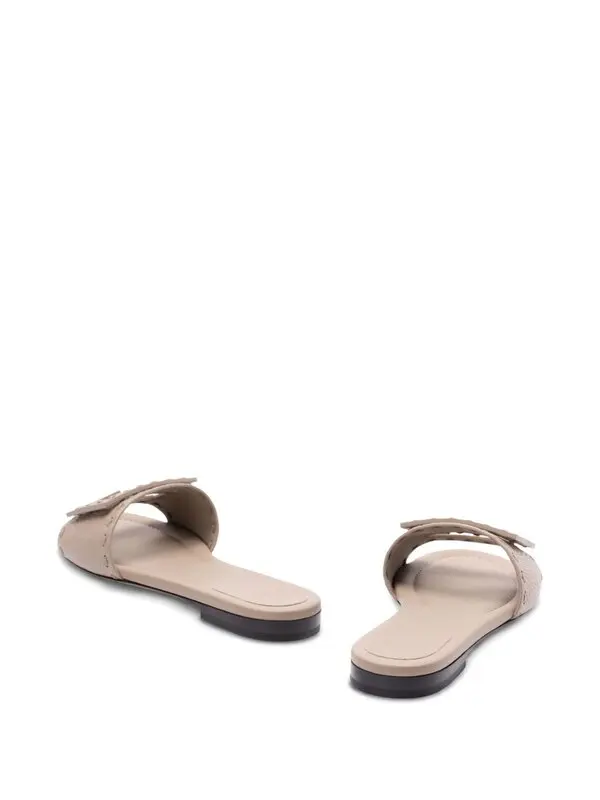 Fendi Baguette Leather Slides - Multicolor