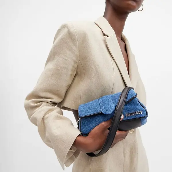 Jacquemus Le Petit Bambimou Bag In Denim - Blue