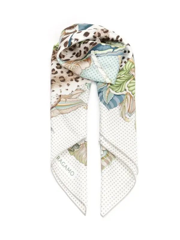 FERRAGAMO Cheetahs Scarf - Multicolor