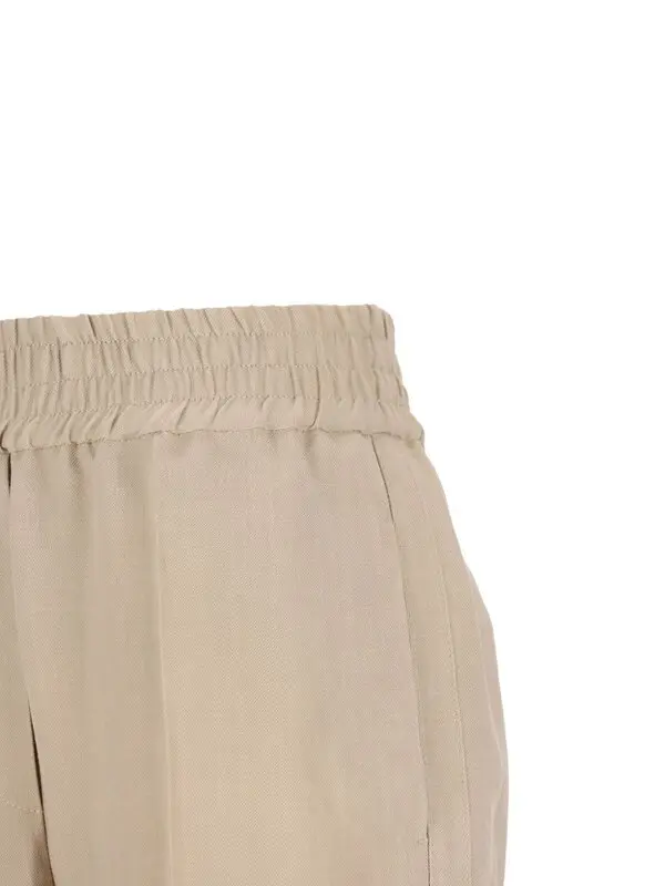Brunello Cucinelli Linen Blend Trousers - Multicolor
