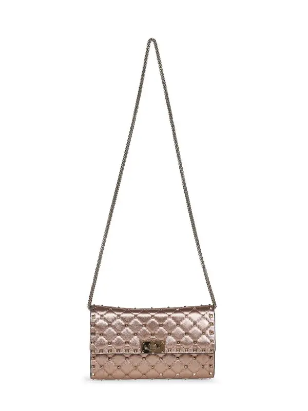 Valentino Garavani Rose Cannelle Rockstud Spike Crossbody Bag - Multicolor