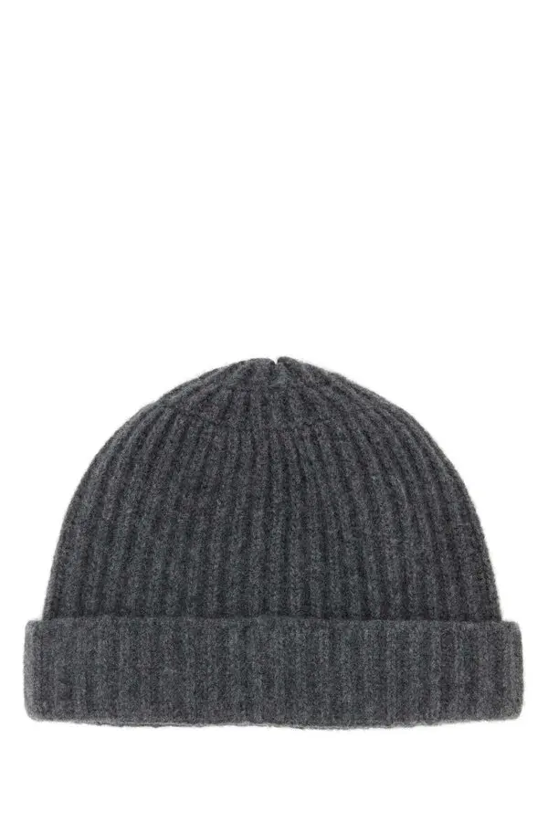 MAISON MARGIELA Ribbed Wool Beanie - Gray