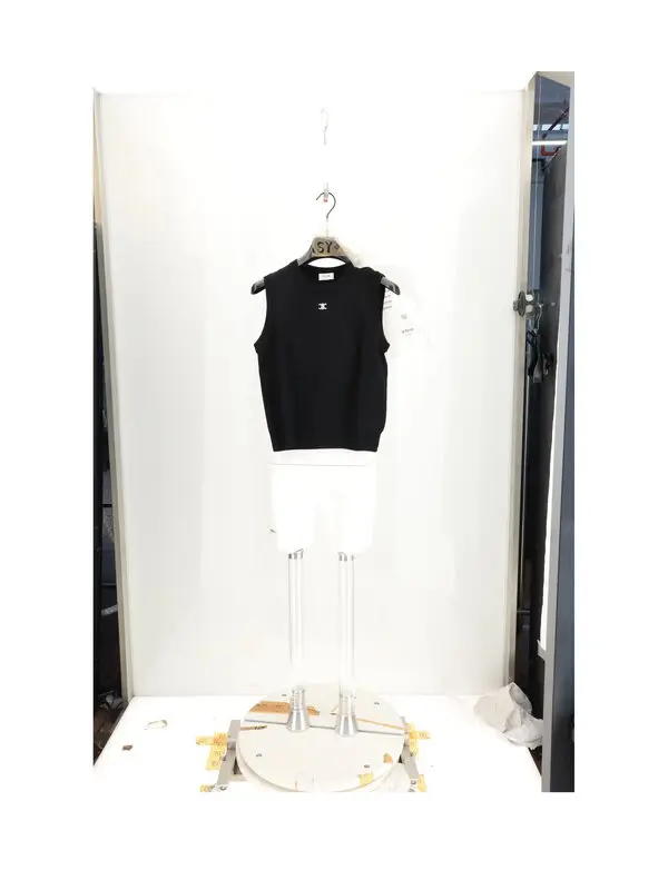 Celine Sleeveless Vest - Black