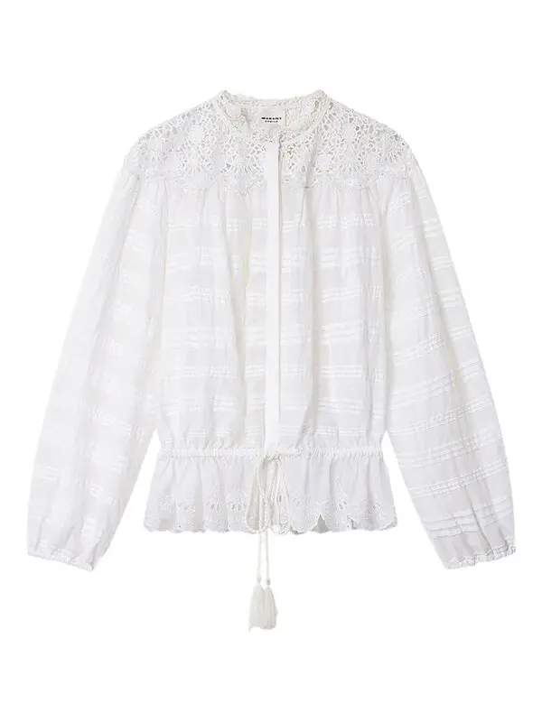 Isabel Marant Étoile Polly" Cotton Embroidered Blouse