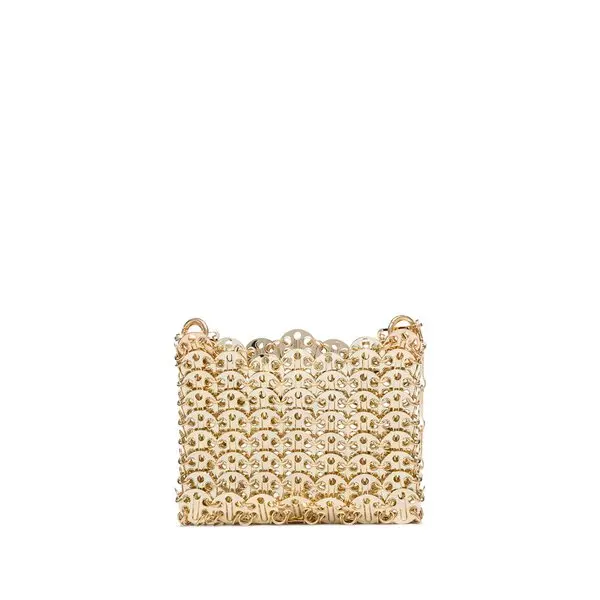 Rabanne Metallic Mini Bag - Silver