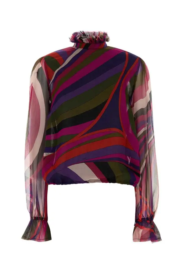 Emilio Pucci Printed Silk Blouse - Multicolor