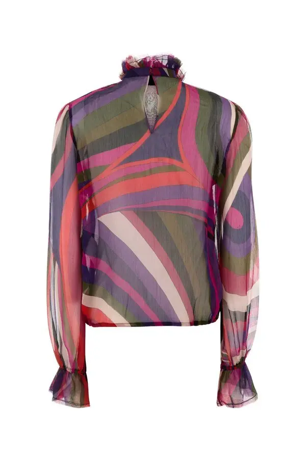 Emilio Pucci Printed Silk Blouse - Multicolor