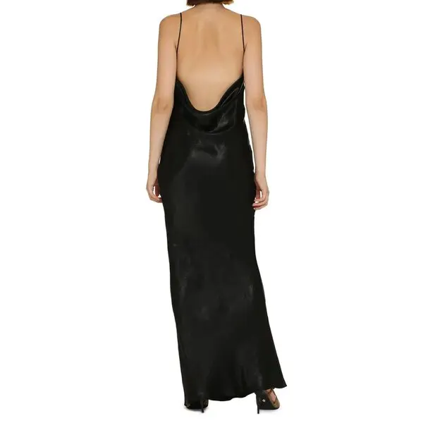 Saint Laurent Long Satin Dress