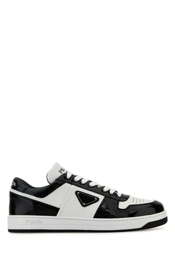 Prada Two-tone Leather Downtown Sneakers - Multicolor