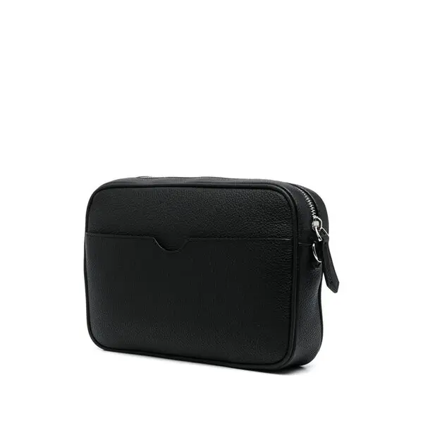 Fendi Embossed Logo Calf Leather Satchel