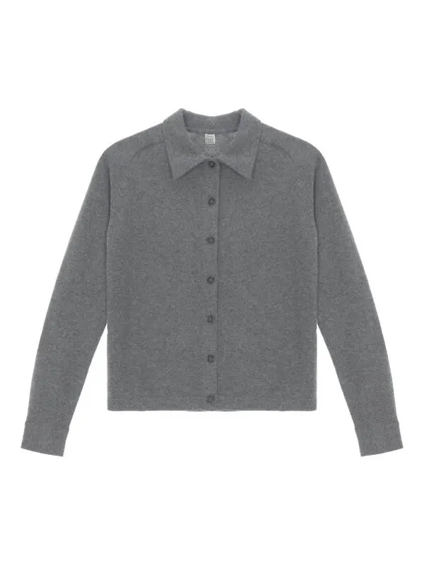 TOTEME Cashmere Raglan-sleeve Cardigan - Gray