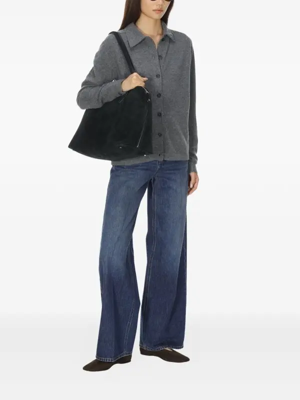 TOTEME Cashmere Raglan-sleeve Cardigan - Gray