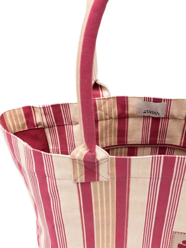 Isabel Marant Étoile Yenky Striped Cotton Tote - Multicolor