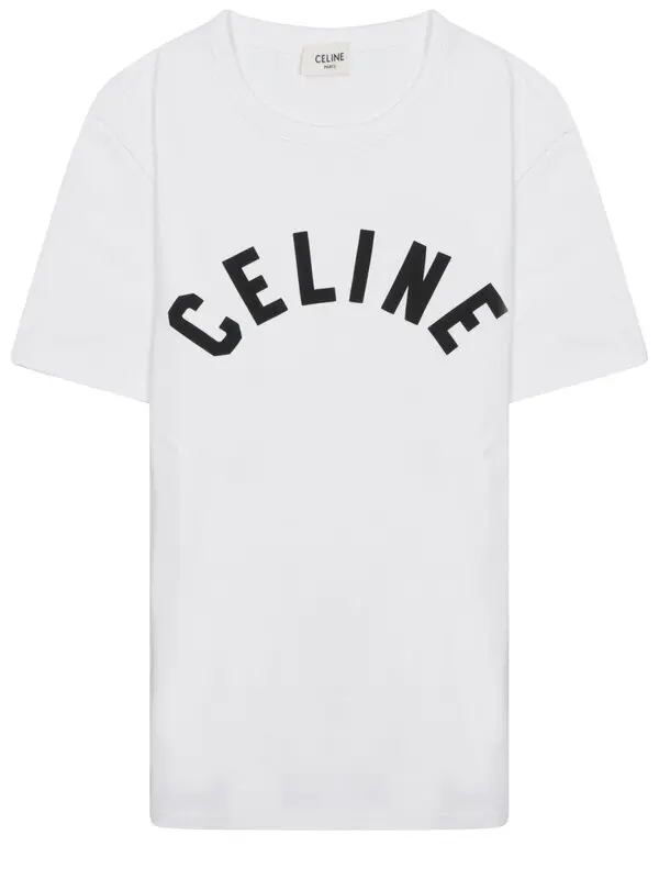 Celine Logo T-shirt - White