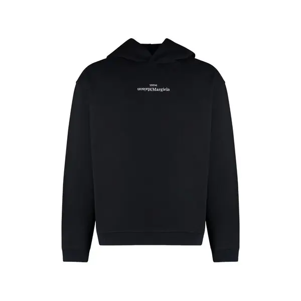 MAISON MARGIELA Logo Print Cotton Hoodie