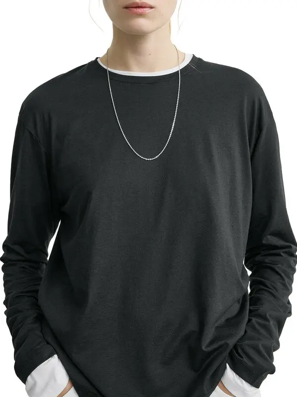 TOTEME Long-sleeved T-shirt - Black