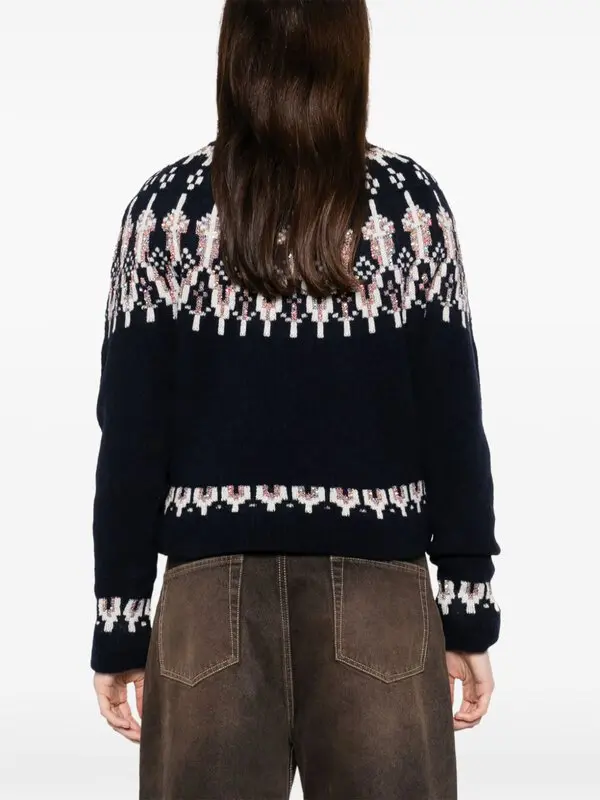 Loewe Wool Blend Crewneck Sweater - Multicolor