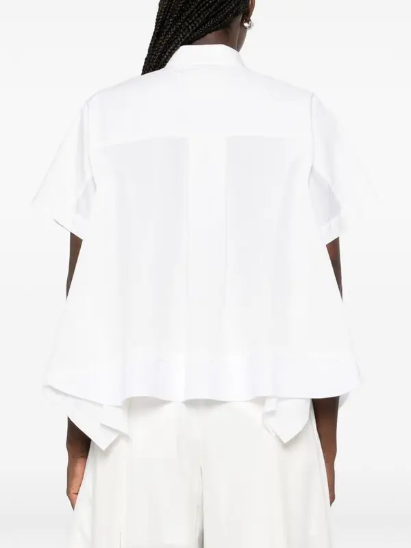 Sacai Cotton Layered Panel Shirt - Multicolor