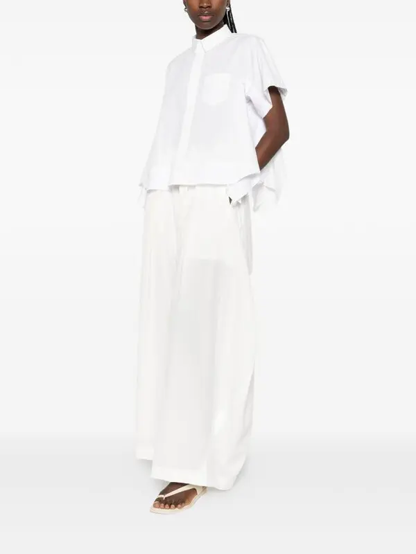 Sacai Cotton Layered Panel Shirt - Multicolor