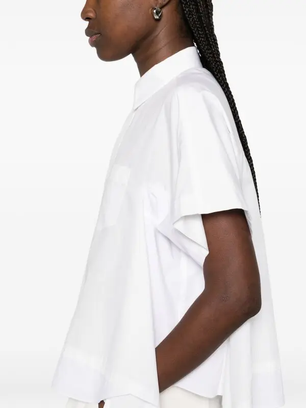 Sacai Cotton Layered Panel Shirt - Multicolor