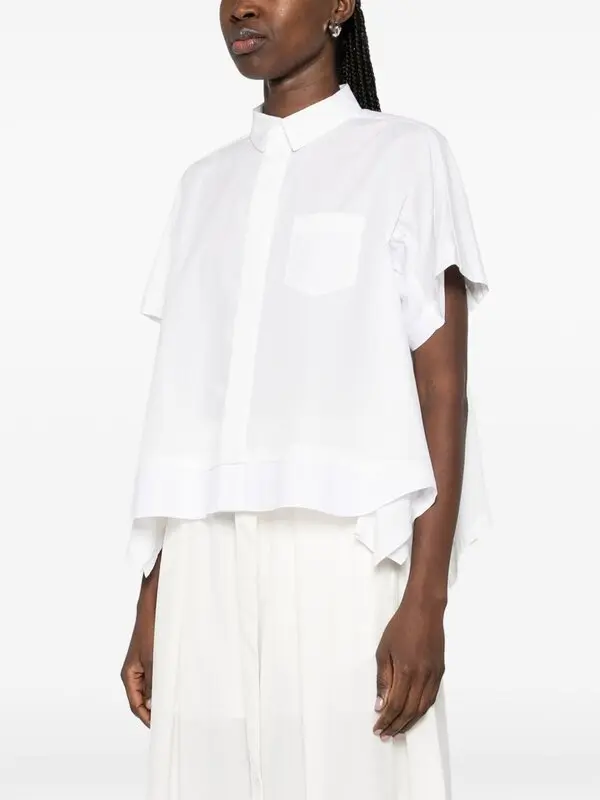 Sacai Cotton Layered Panel Shirt - Multicolor