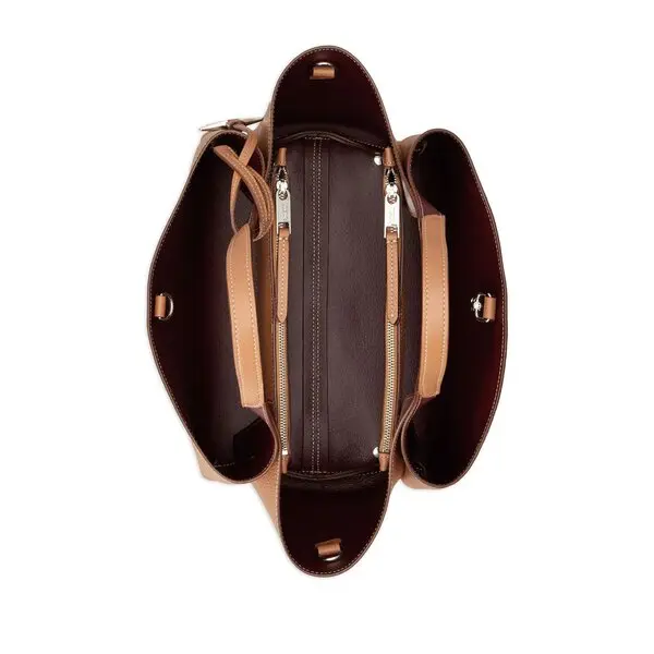 TOD'S Leather Tote Bag - Brown