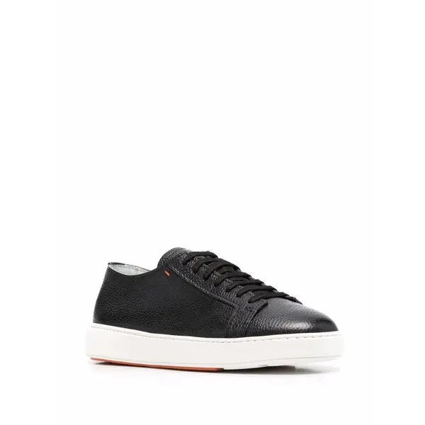 Santoni Leather Lace-up Sneakers