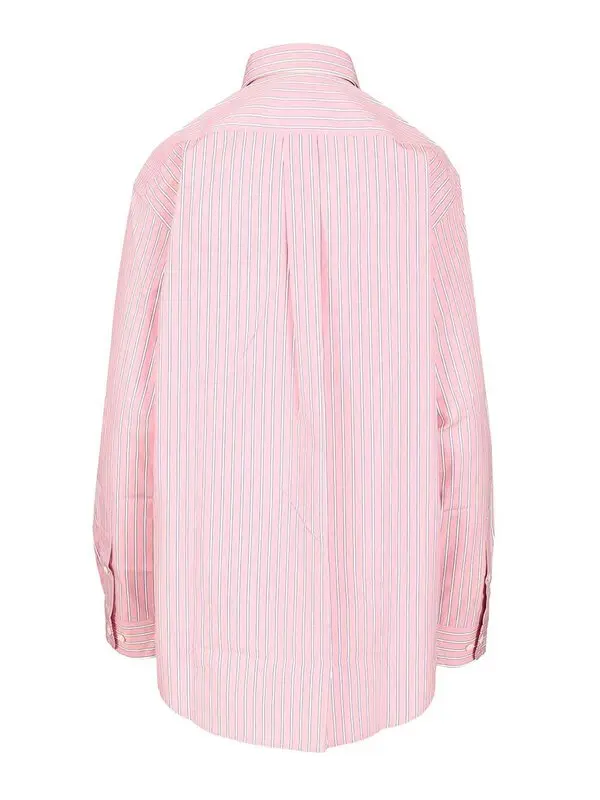 Miu Miu Striped Poplin Button-down Shirt