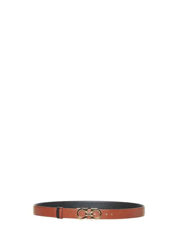 FERRAGAMO Gancini Reversible Leather Belt - Multicolor