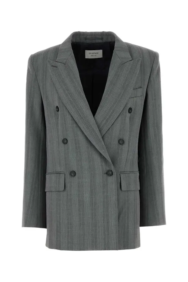 Sportmax Embroidered Stretch Wool Blend Blazer - Multicolor