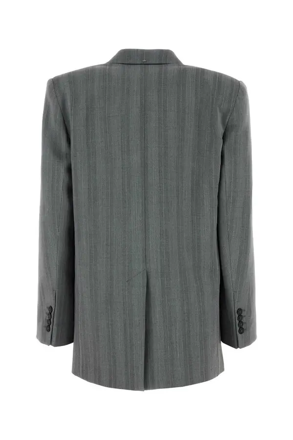 Sportmax Embroidered Stretch Wool Blend Blazer