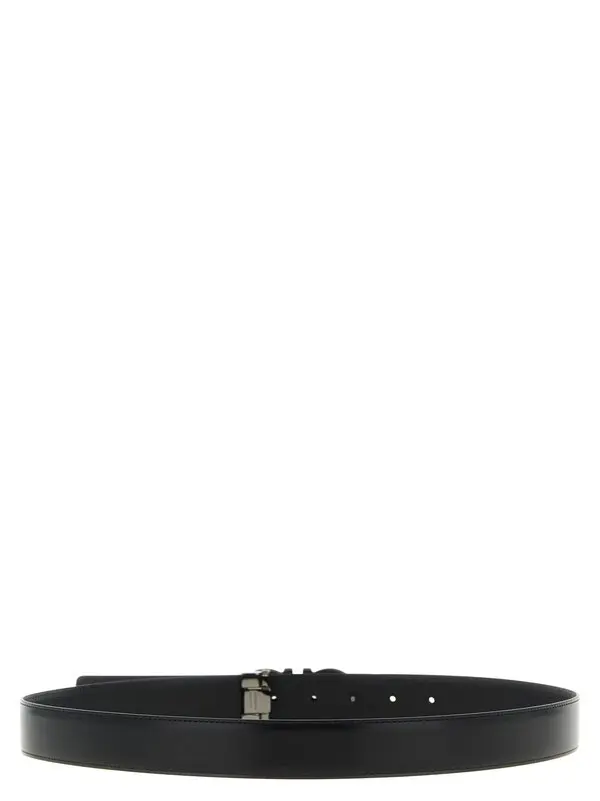 FERRAGAMO Gancini Reversible Belt - Black