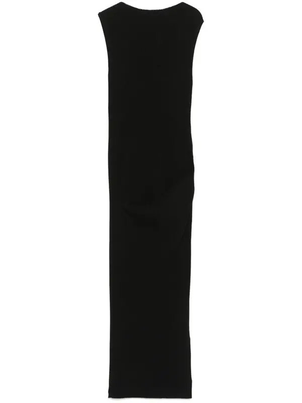 Rick Owens Knitted High Neck Maxi Dress - Multicolor