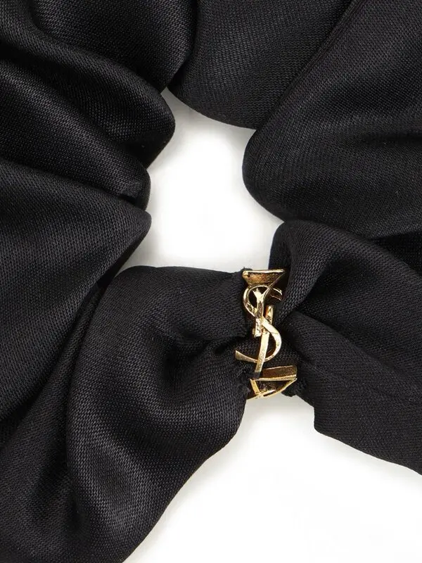 Saint Laurent Cassandre Silk Satin Scrunchie