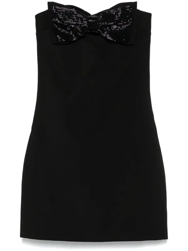 SELF-PORTRAIT Bow Detail Mini Dress
