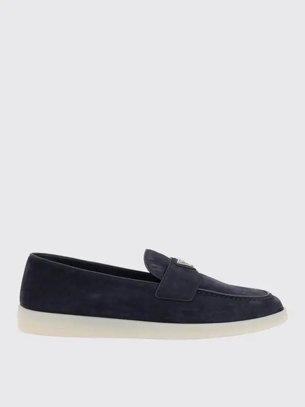 Prada Calf Leather Loafers - Blue