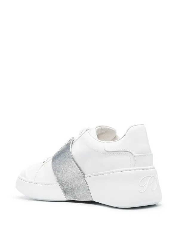 ROGER VIVIER Viv Skate Glitter Sneakers