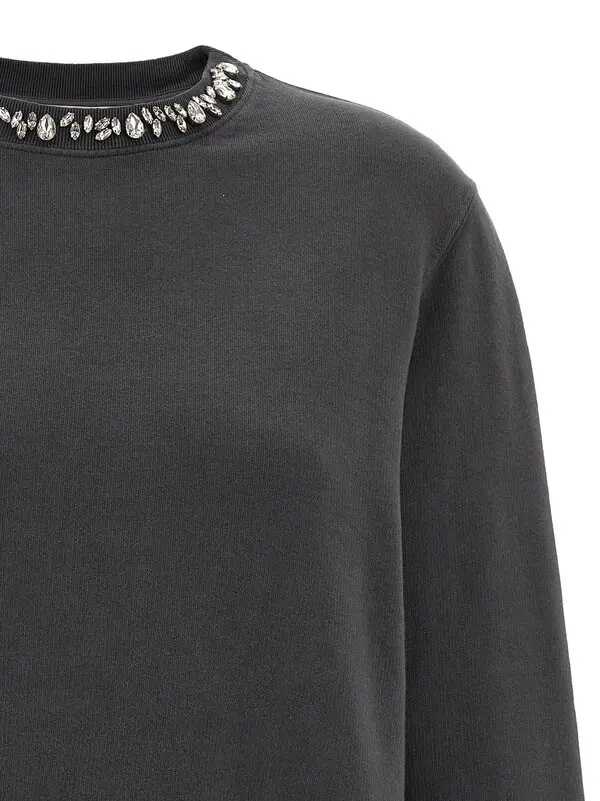 GOLDEN GOOSE Athena Sweatshirt With Crystal Embellishment