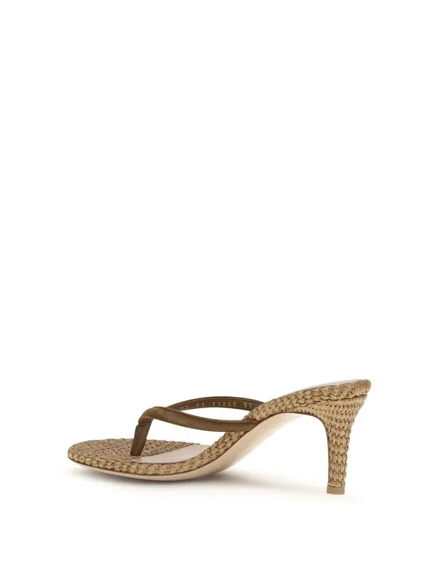 GIANVITO ROSSI Calypso High Heel Thong Sandals