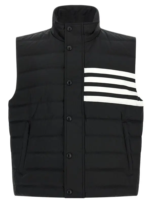Thom Browne Bar Quilted Vest